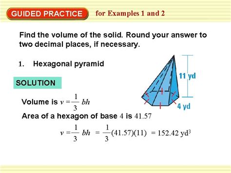 EXAMPLE Find The Volume Of A Solid