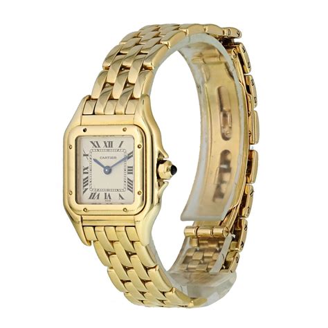 Cartier Panthere 1070 18k Yellow Gold Ladies Watch Ebay
