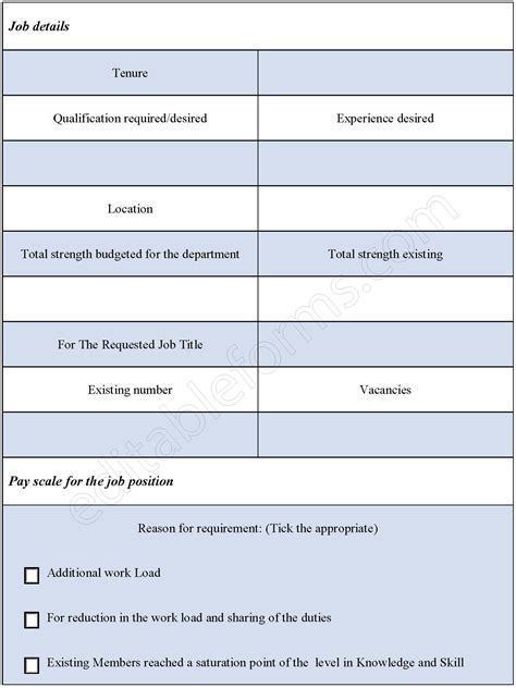 Manpower Requisition Fillable PDF Form Editable PDF Forms