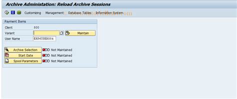 F9TC SAP Tcode Reloading Payment Items Transaction Code