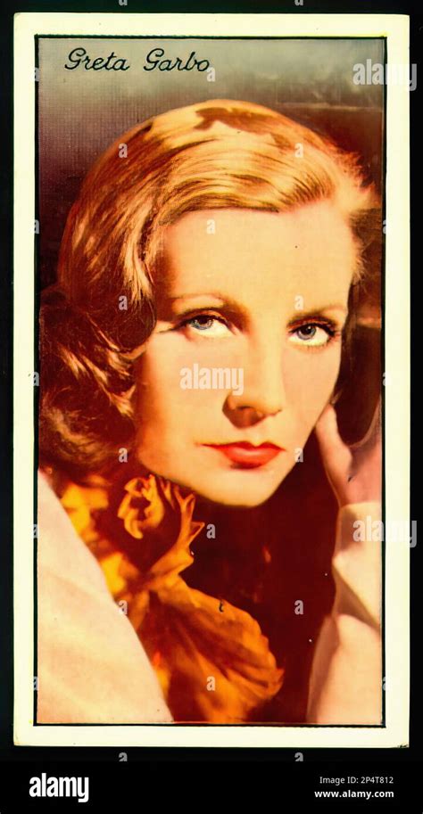 Porträt Von Greta Garbo Fotos Und Bildmaterial In Hoher Auflösung Alamy