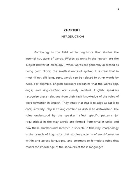 Generative Morphology Download Free Pdf Morphology Linguistics Word