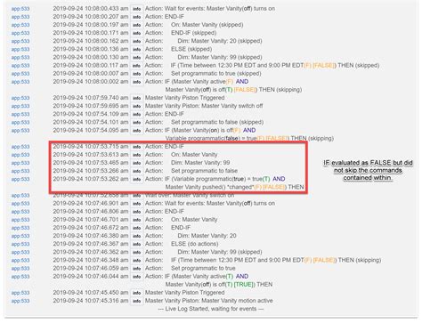 If Condition Evaluates False But Still Executes The Commands 🛎️ Get Help Hubitat