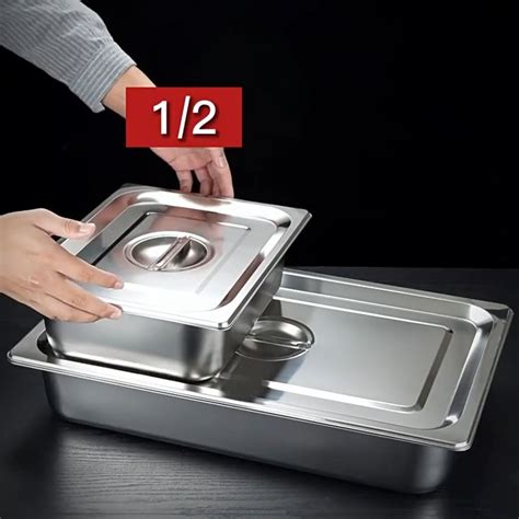 304 Stainless Steel Buffet Pan Rectangle Buffet Dinner Serving Pan Food