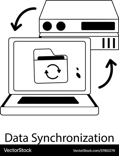 Data Synchronization Royalty Free Vector Image