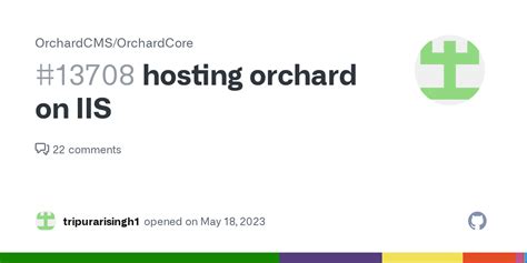 Hosting Orchard On Iis · Issue 13708 · Orchardcmsorchardcore · Github
