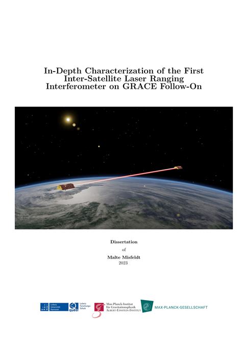 Pdf In Depth Characterization Of The First Inter Satellite Laser