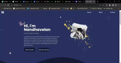 Nandhavelan M S On Linkedin Codsoft Portfolio