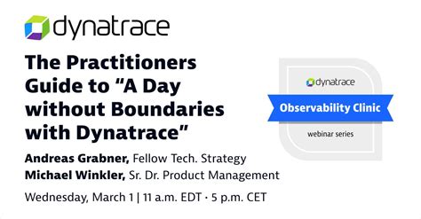 Dynatrace On Linkedin What Does A Day Without Boundaries With Dynatrace” Look Like Andreas