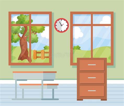 Classroom Windows Stock Illustrations 703 Classroom Windows Stock