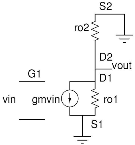 Small Signal Circuit Of Cs Amplifier With Active Load Download Scientific Diagram