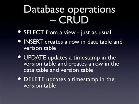 Database Versioning