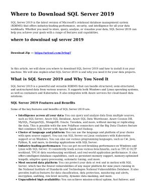 Fillable Online The Journey Of SQL Server Evolution Fax Email Print PdfFiller