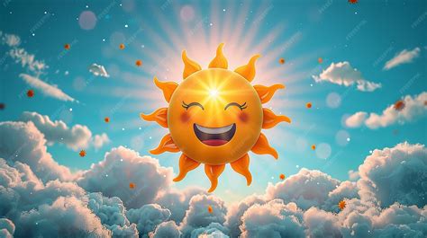 Premium Photo A Sun With A Smile On Its Face