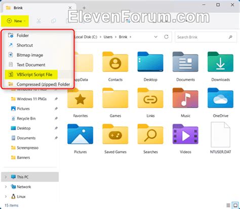 Add Vbscript Script File Vbs To New Context Menu In Windows 11 Windows 11 Forum