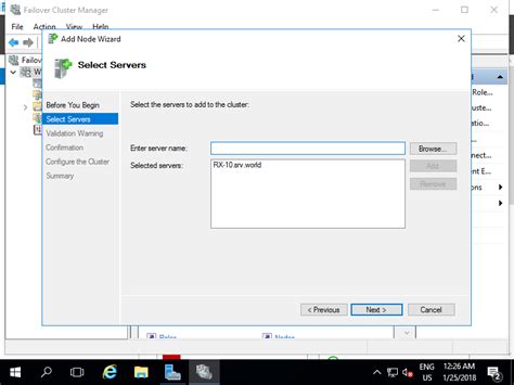 Windows Server 2016 Wsfc Add Nodes Server World