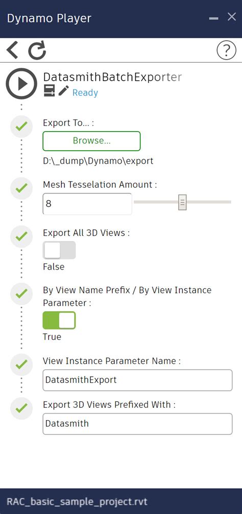 Batch Exporting Revit Views With Dynamo Unreal Engine Documentation