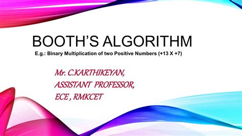 Booths Algorithm Part 1pptx
