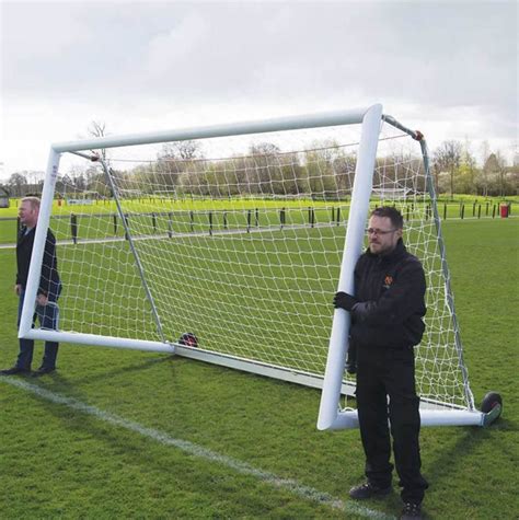 9v9 Football Goal Net Package Aluminium Self Weighted 16ft X 7ft