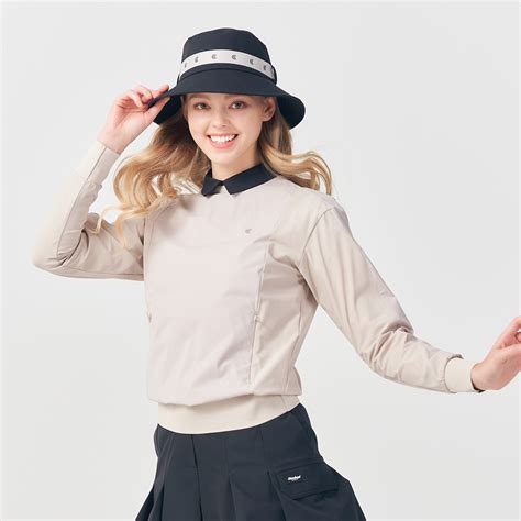 클리브랜드 골프웨어 여성 트리코트 절개디테일 맨투맨 골프바람막이cgwjk31503be