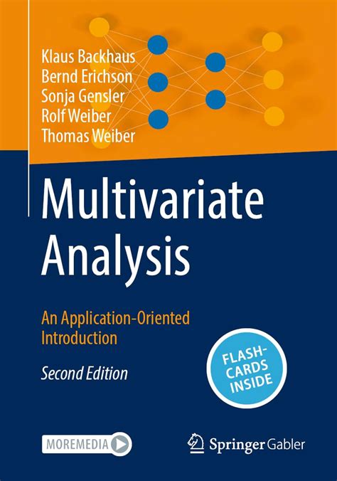 Multivariate Analysis An Application Oriented Introduction Backhaus Klaus Erichson Bernd