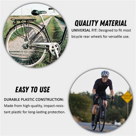Bicycle Net Dress Guard Rear Wheel Protector Plastic Safety Cycling