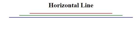 How To Create Horizontal Line In Html