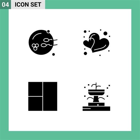 User Interface Pack Of Basic Solid Glyphs Of Fertile Layout Sex Shape