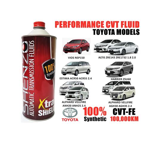 Atf Cvt Fe Fluid For Toyota Cvt Fe Fluid Gear Oil Cvt Fe Oil L Shenzo Racing Oil Shopee Malaysia