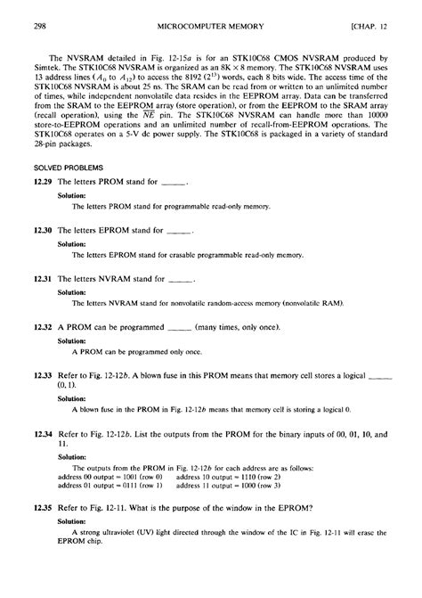 Schaum S Dd 10 Complete Notes On Microcomputer Memory 298 Microcomputer Memory Chap 12 The