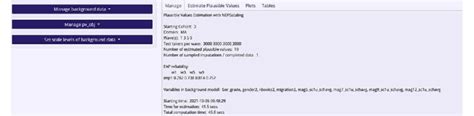 Short Summary Of The Plausible Values Object After Estimation Or Import Download Scientific