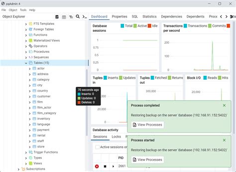 postgresql 샘플 데이터 적용 방법 엔지니어의 기록