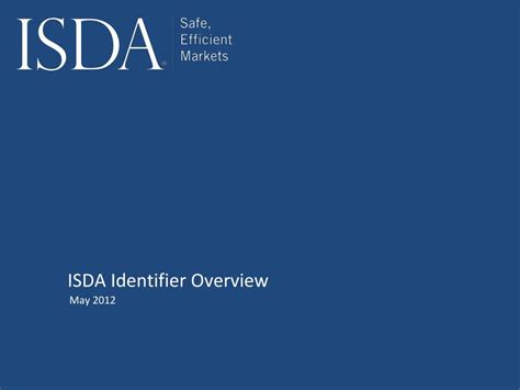 Ppt Isda Identifier Overview Powerpoint Presentation Free Download Id 3007166