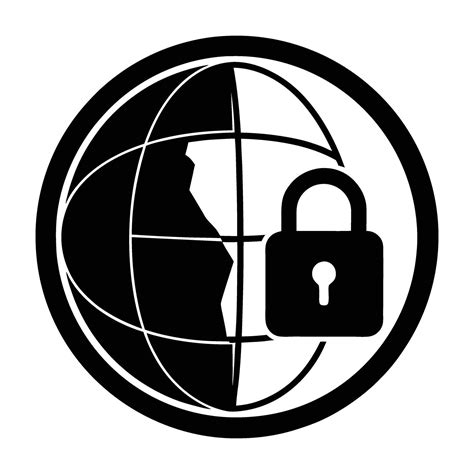 A Detailed Globe Featuring A Secure Padlock Symbol For Safety Assurance