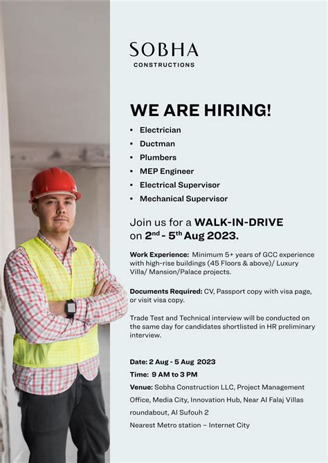 safeer mohammed on linkedin walkininterview walkindrive sobha