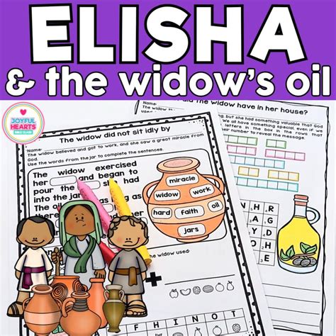 Elisha And The Widows Oil Joyful Hearts Bible Class