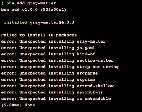 Bun Add · Issue 4908 · Oven Shbun · Github