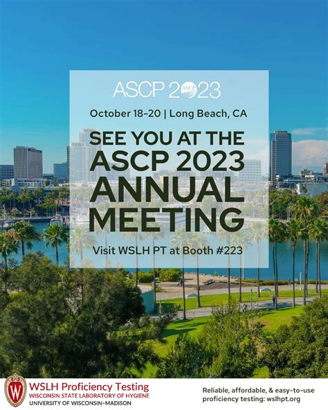 Wslh Proficiency Testing On Linkedin Ascp2023 Proficiencytesting Clinicallaboratoryimprovement…