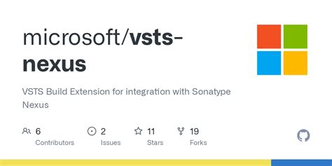 GitHub Microsoft Vsts Nexus VSTS Build Extension For Integration With Sonatype Nexus