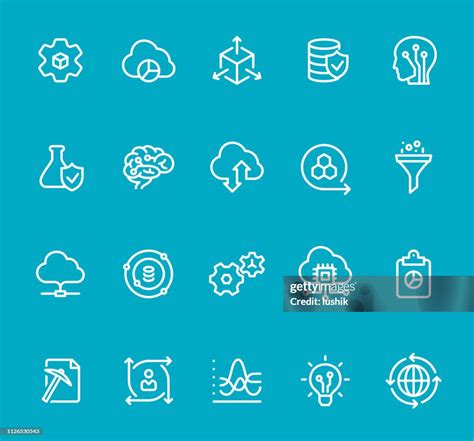 Data Science Line Icon Set High Res Vector Graphic Getty Images