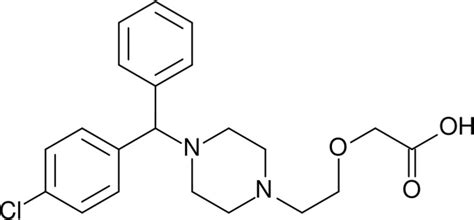Chemical Structure Of Cetirizine Download Scientific Diagram