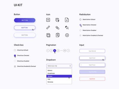 Ui Kit By Dmitry Sergushkin On Dribbble