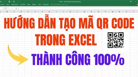 Hướng Dẫn Tạo Mã Qr Code Trong Excel Youtube