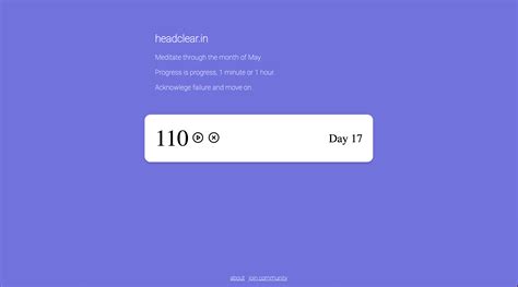 A Meditation App Built With Just Html Css And Js Rsideproject