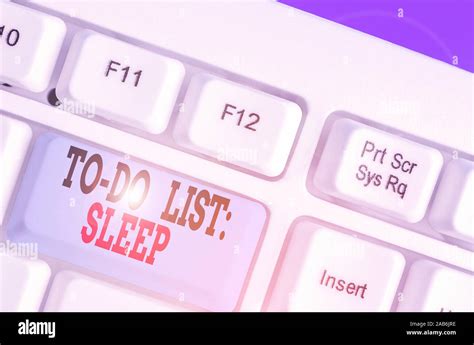 Handwriting Text To Do List Sleep Conceptual Photo Things To Be Done Priority Object Is To Take