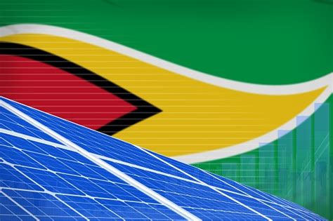 가이아나 태양 에너지 전력 디지털 그래프 개념녹색 자연 에너지 산업 그림 3d 일러스트레이션 0명에 대한 스톡 사진 및 기타 이미지 Istock