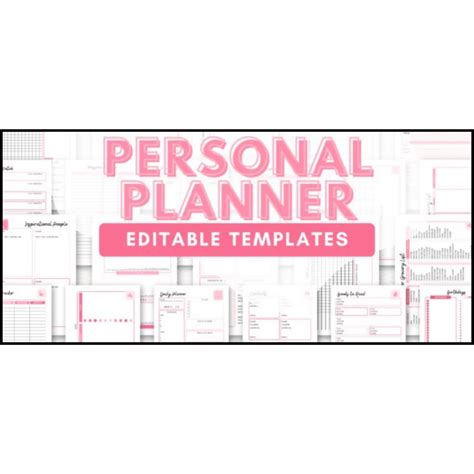 Personal Planner Canva Templates