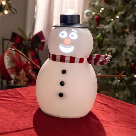 Animat3d Frostbyte Talking Animated Blink Snowman With Built In Projec Mindscope Products