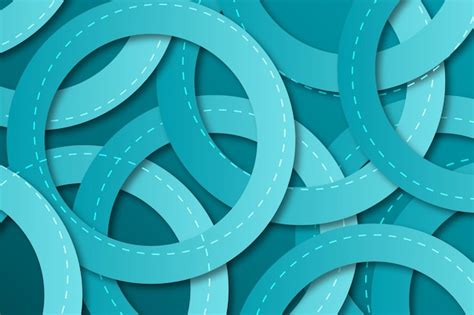 Premium Vector Abstract Gradient Blue Overlapping Circle Background