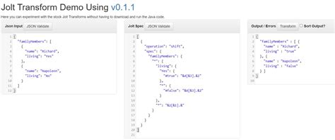 Java Jolt Json Array On A Match Apply String Default Stack Overflow